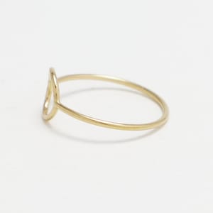 Open Circle Gold Ring, Rings for Women, Minimalist Ring, Promise Ring ...