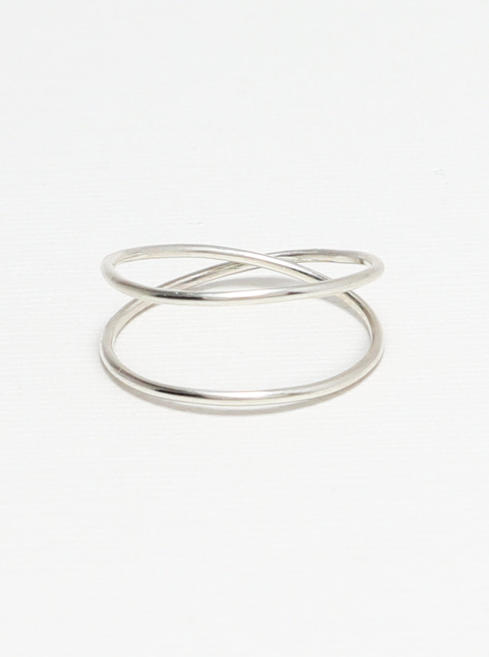 Super Thin Silver X Ring Criss Cross Ring Rings for Women | Etsy