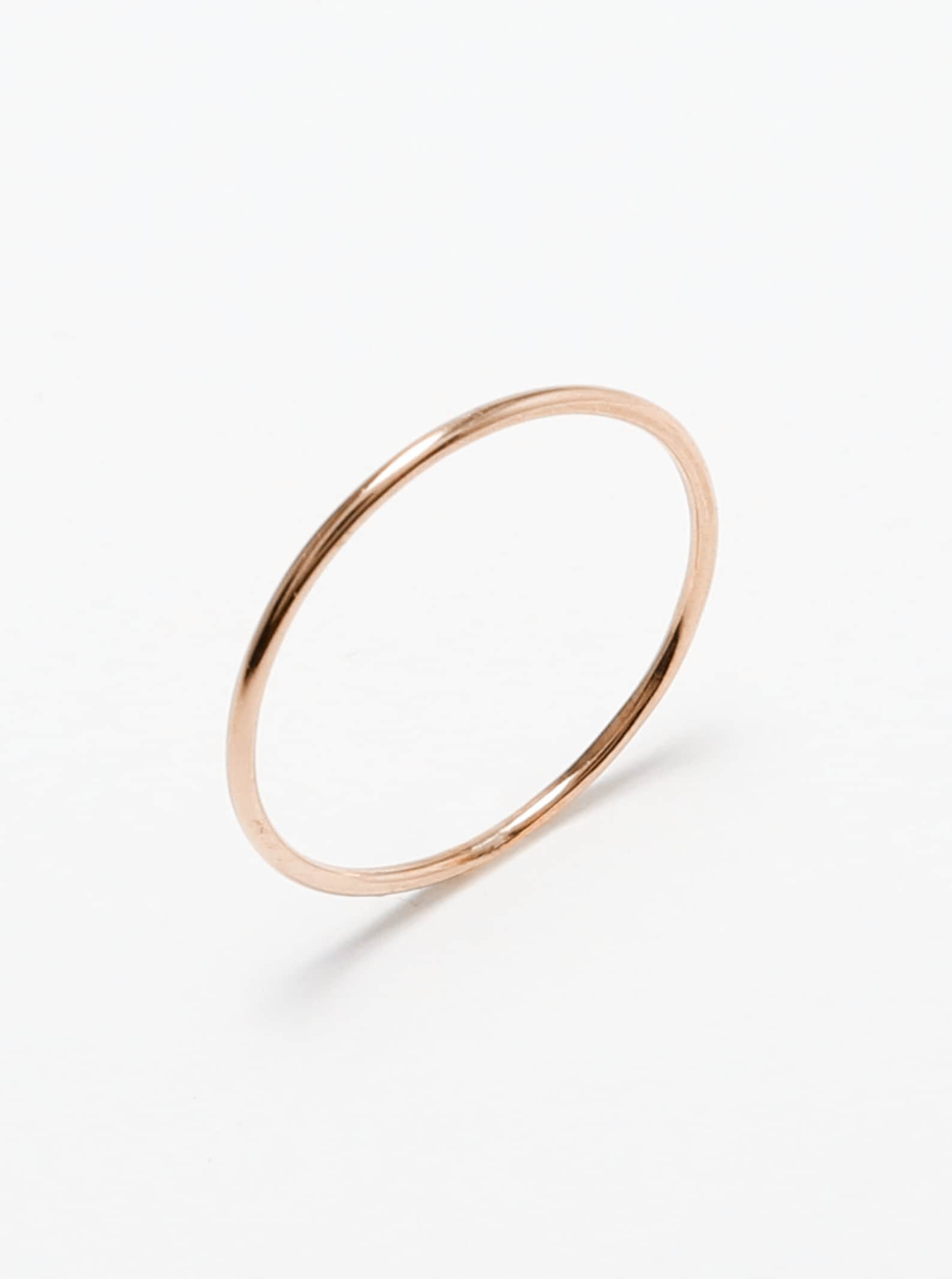 Simple Rings Minimalist Ring Rose Gold Stack Rings Thin | Etsy