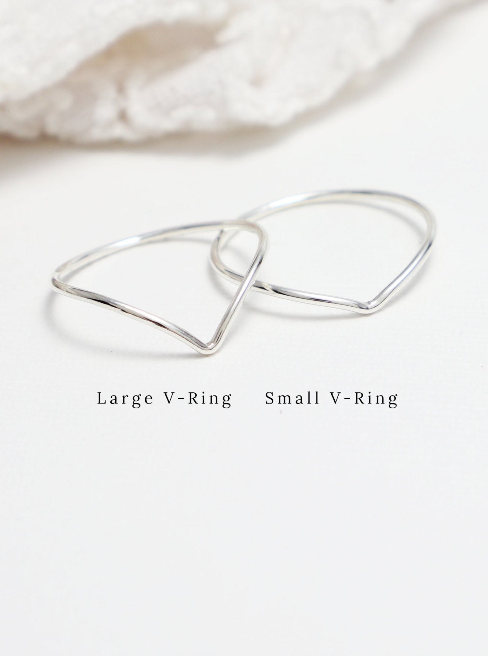 Super Thin Silver Chevron V Ring Curved Ring Simple Rings | Etsy