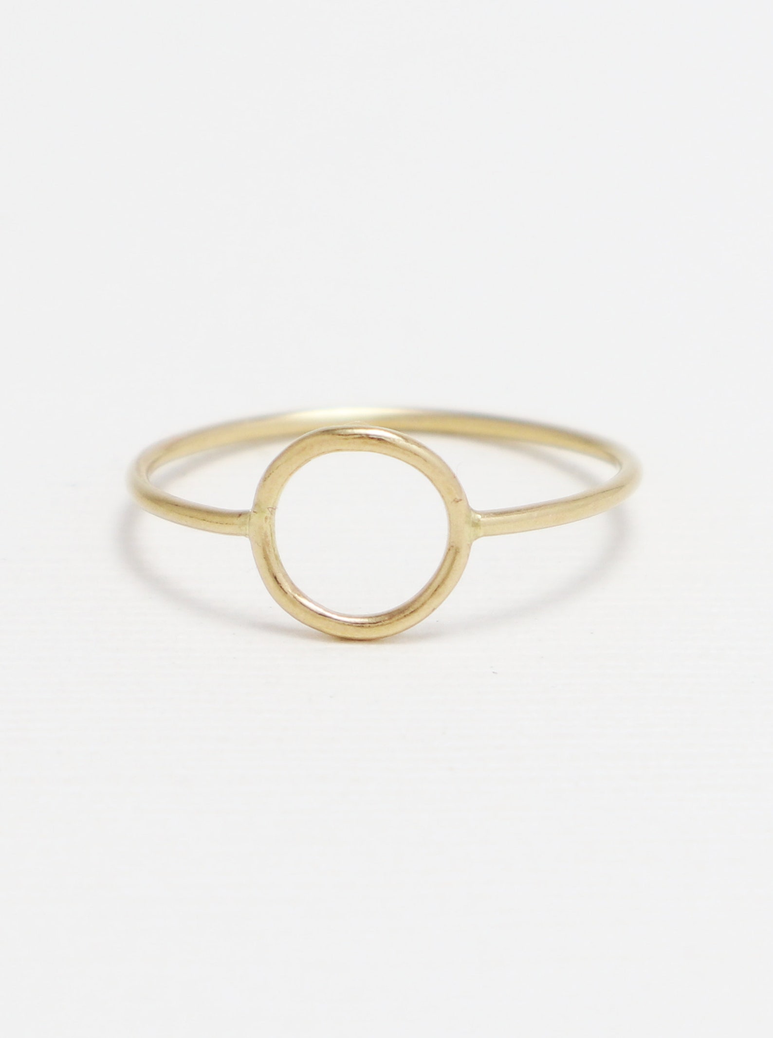 Open Circle Gold Ring Rings for Women Minimalist Ring - Etsy