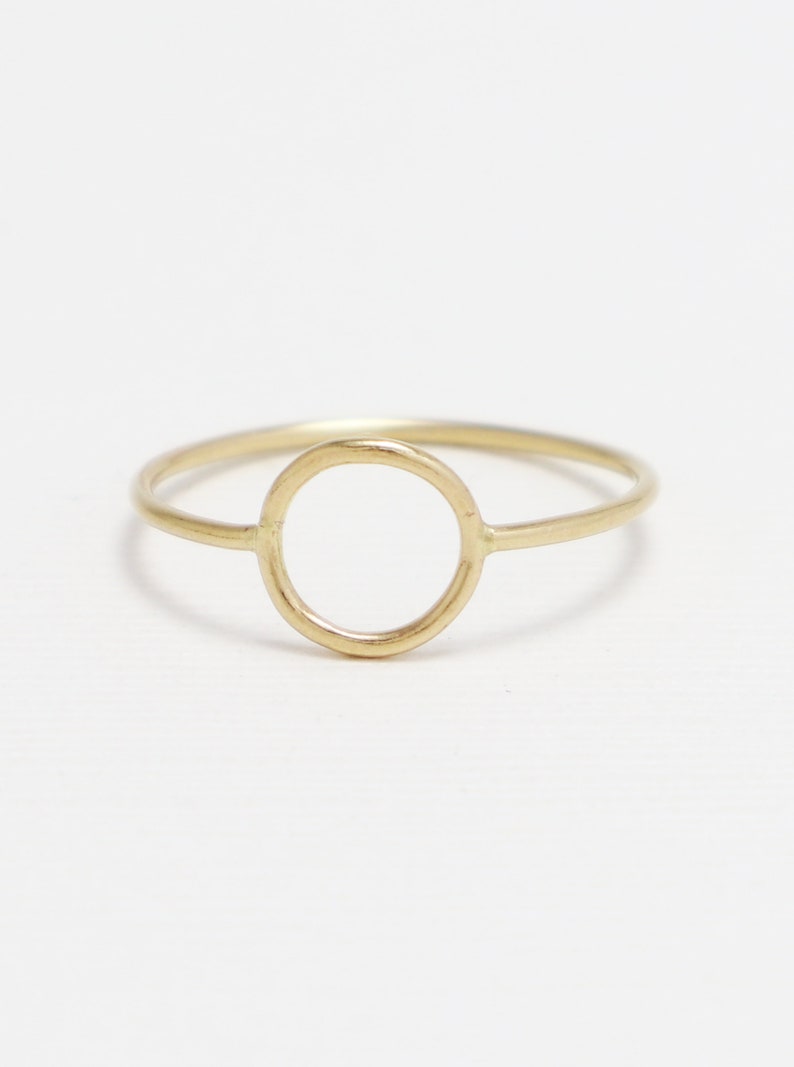 Open Circle Gold Ring Rings for Women Minimalist Ring - Etsy