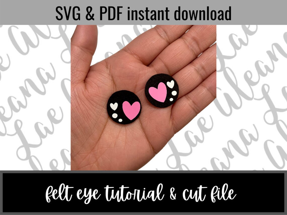 Digital Download Heart Dots Round Eyes SVG File Amigurumi - Etsy