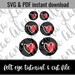 Digital Download Heart Outline Round Eyes SVG File - Etsy