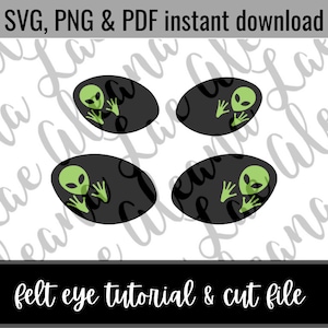 Digital Download | Alien Eyes SVG & PNG File | Let Me Out Amigurumi ...