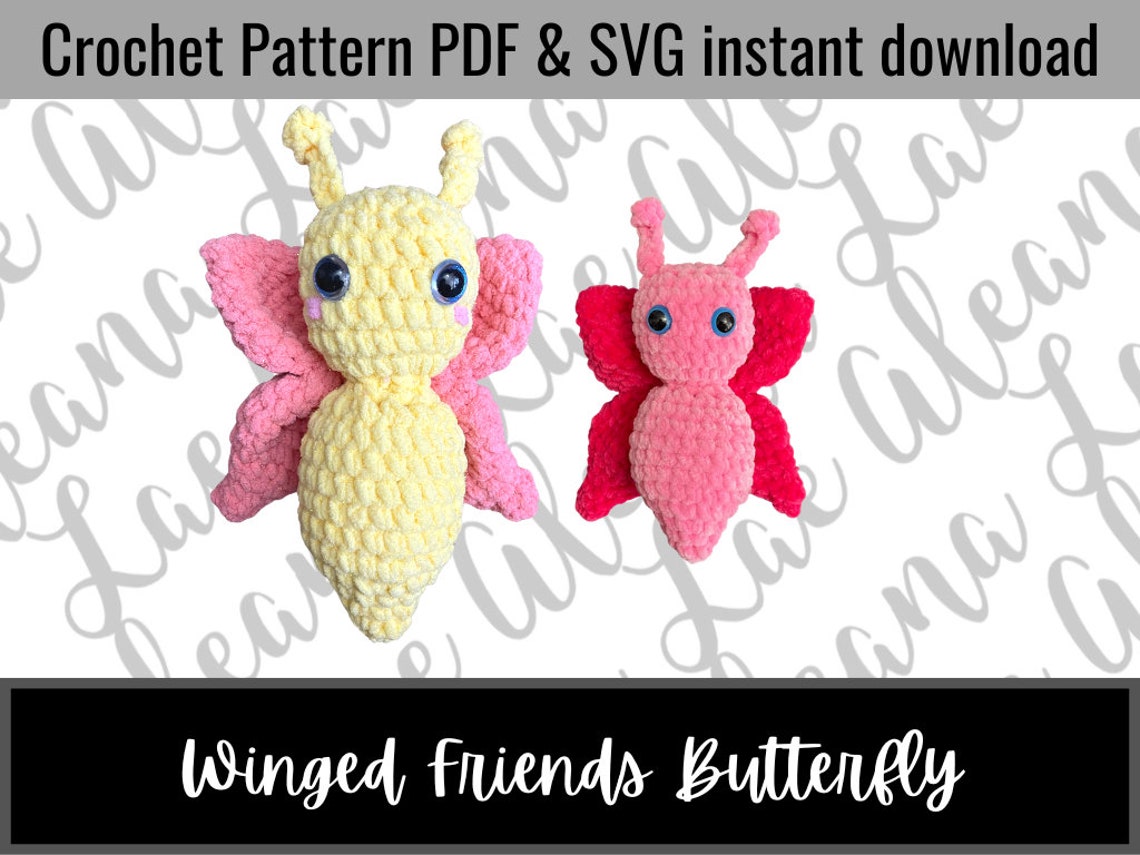 Winged Friends Butterfly Amigurumi Crochet Pattern PDF & Felt - Etsy