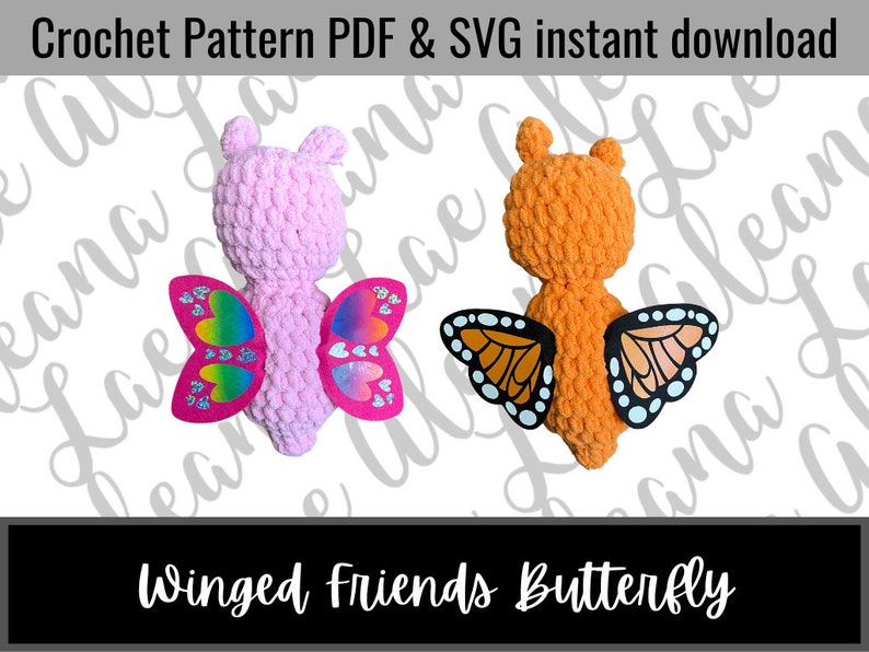 Winged Friends Butterfly Amigurumi Crochet Pattern PDF & Felt - Etsy