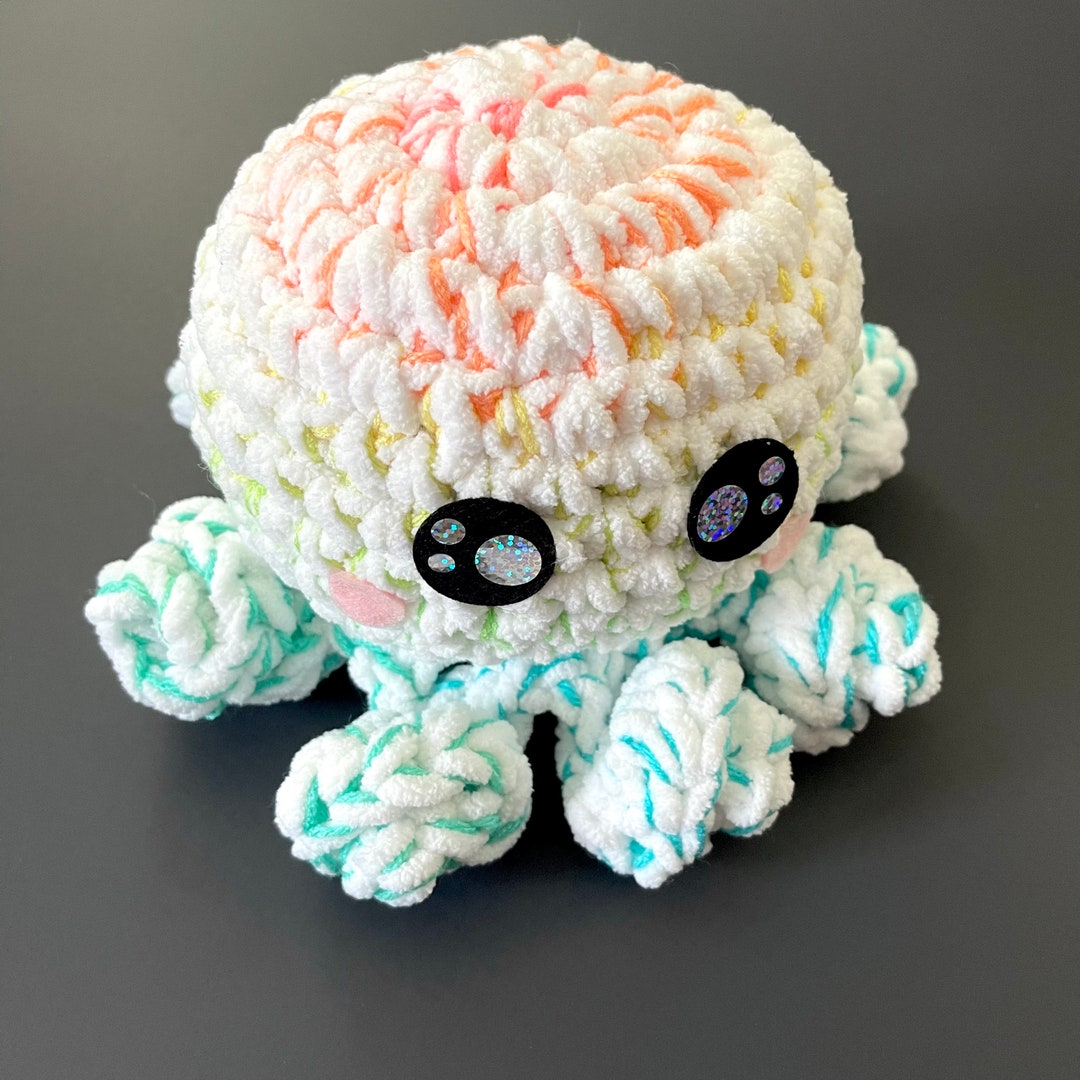 Chunky Rainbow Cloud Octopus Plush | Chonky Squishy Octopus Stuffie ...