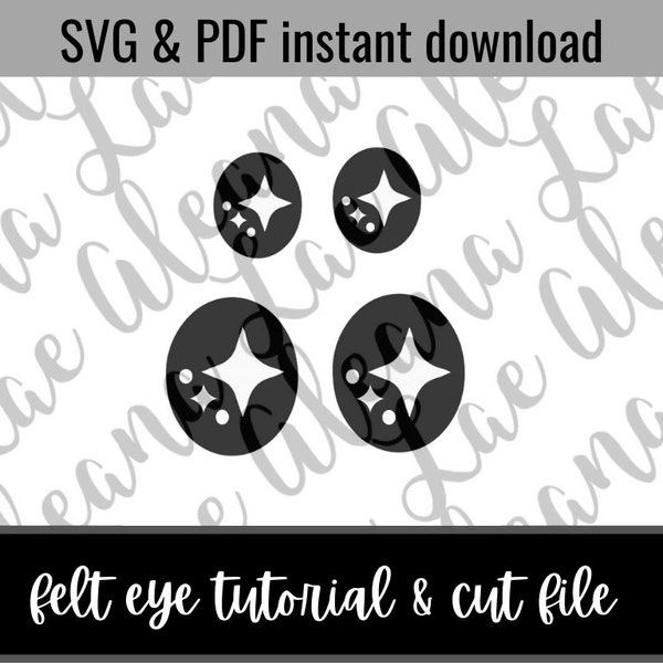 Oval Felt Eyes Svg - Etsy