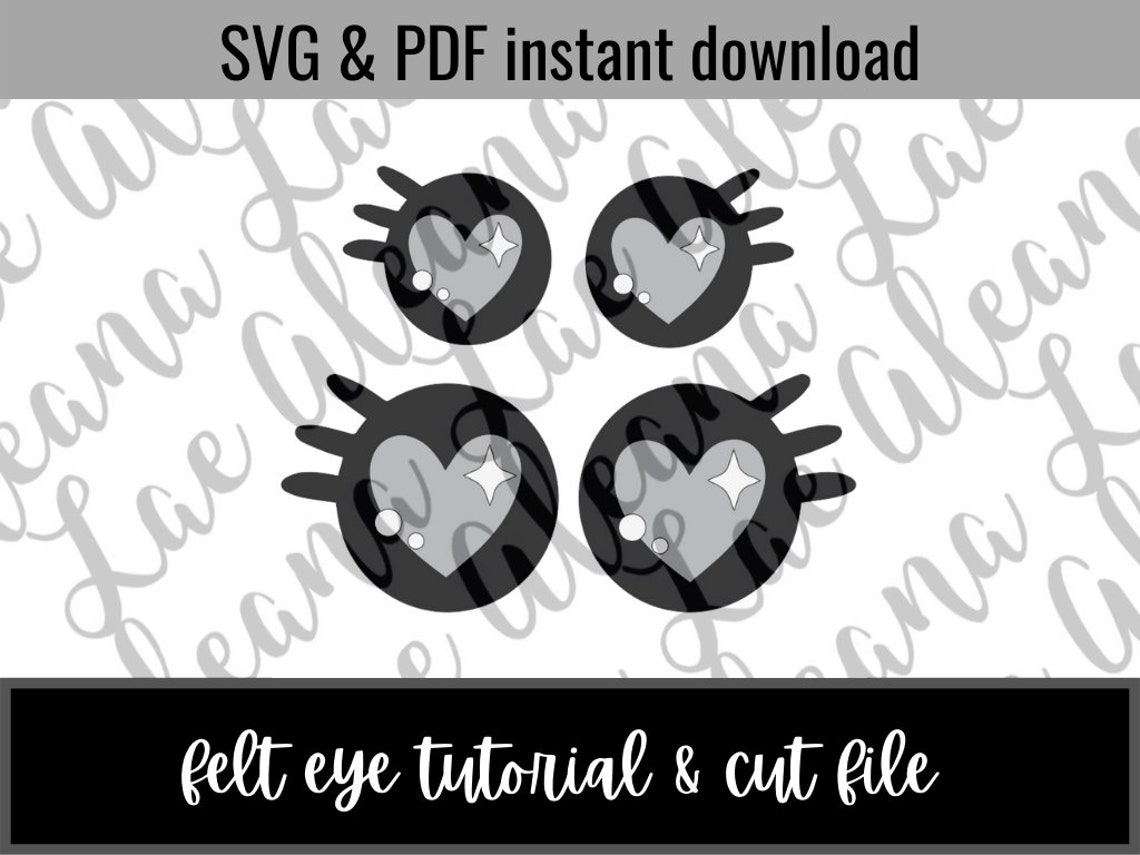 Digital Download Original Heart Eyes SVG File Amigurumi | Etsy