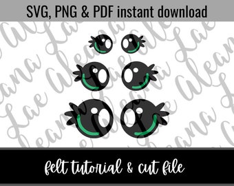 Digital Download Shy Dots Eyes SVG File Amigurumi Felt Eye | Etsy