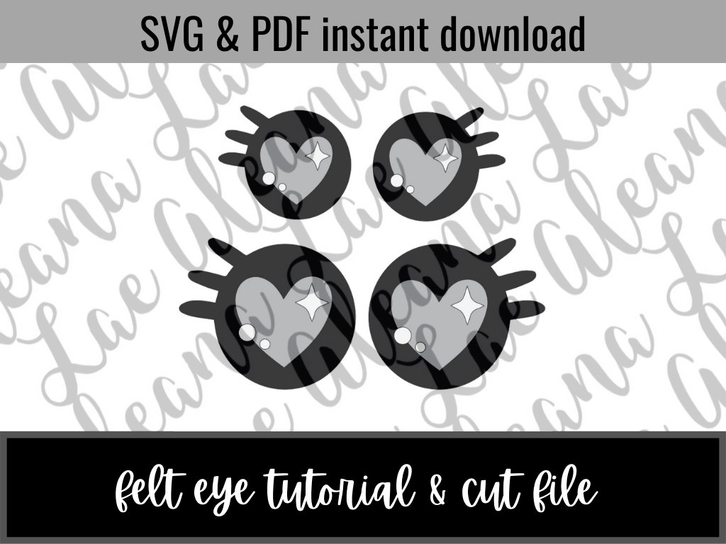 Digital Download | Must Haves Bundle Felt Eye SVG Files | Amigurumi ...