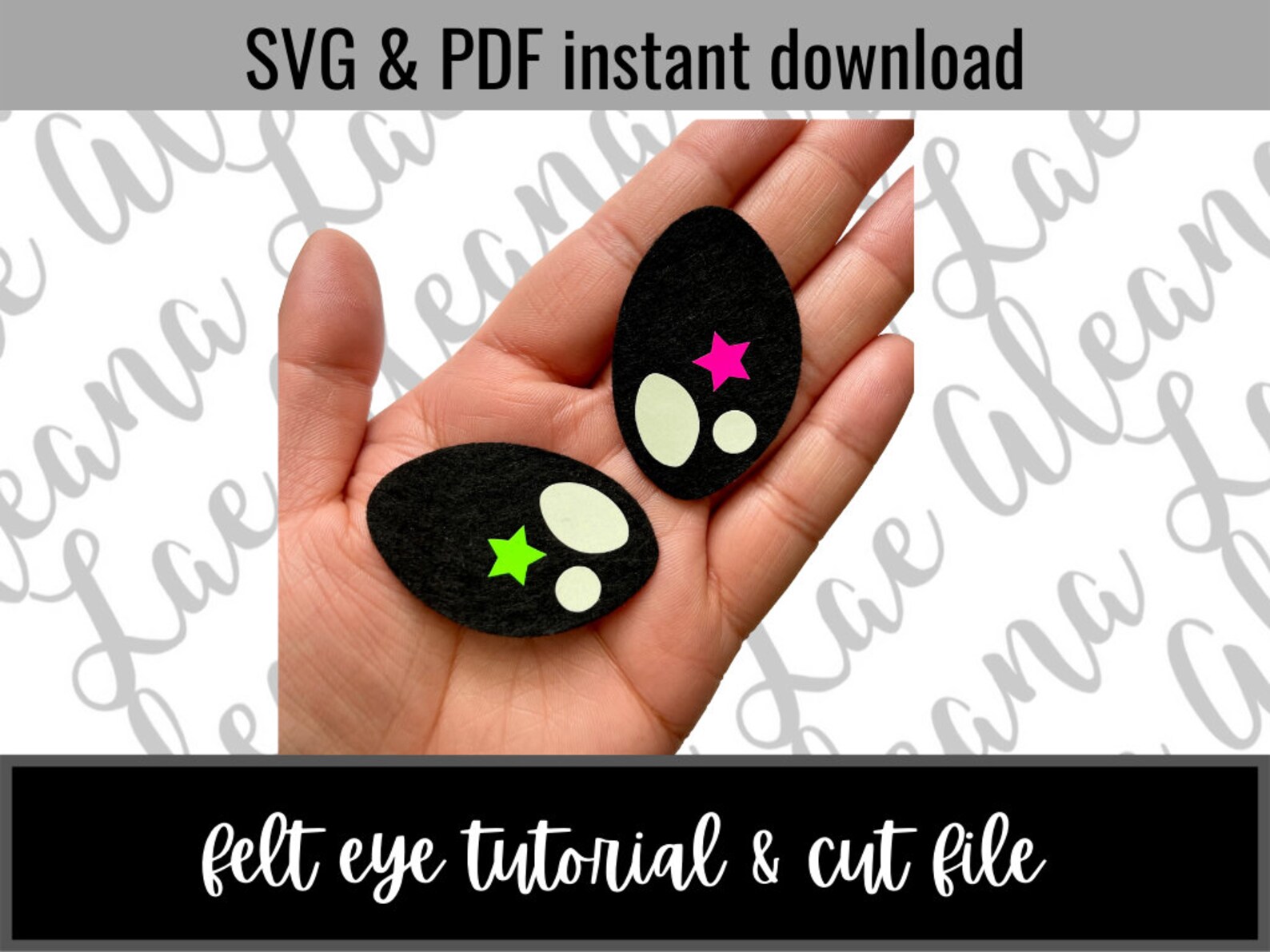 Digital Download Alien Star Eyes SVG File Amigurumi Felt | Etsy