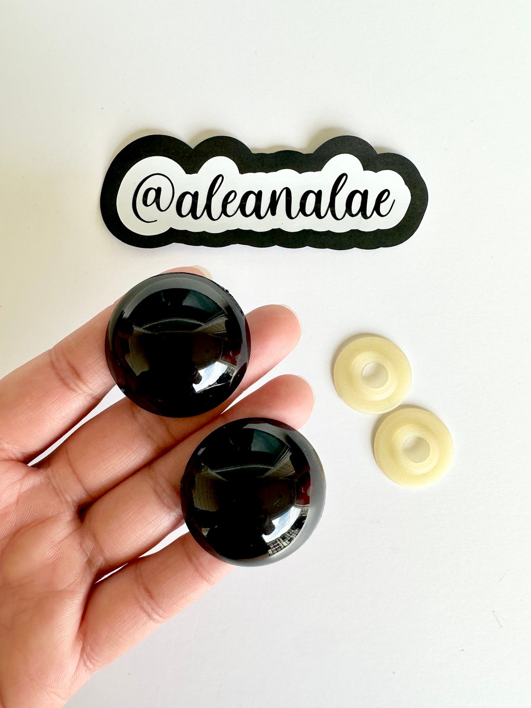 40 Mm Amigurumi Safety Eyes Large Size 1 Pair Approx 1.6 Inch Kawaii ...
