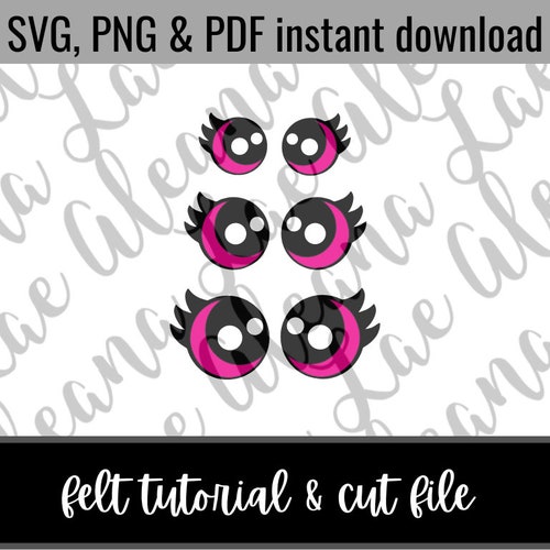 Cutie Felt Eye SVG - Etsy