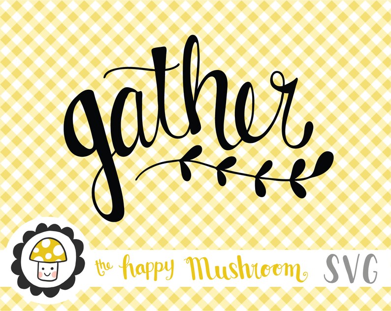 Gather SVG Hand Drawn Word Clip Art Digital File - Etsy Ireland