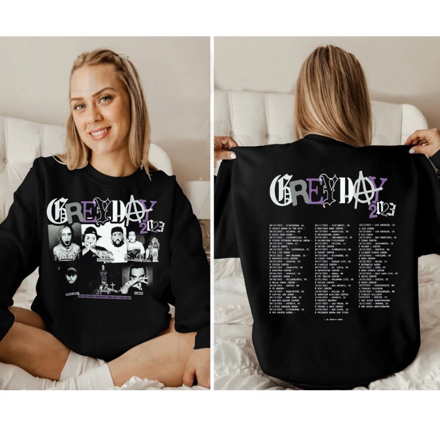 New Date 2-SIDES Grey Day Tour 2023 T-Shirt, Grey Day Concert 2023 ...