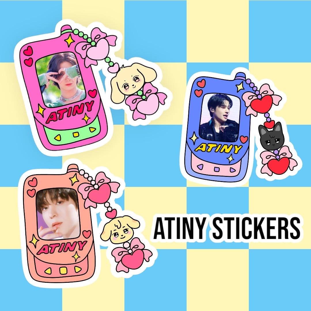 Atiny Cellphone Ateez Holographic Sticker - Etsy