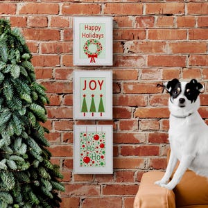 8x10 Happy Holidays Printables, Printable Art Christmas Sign, Vintage ...