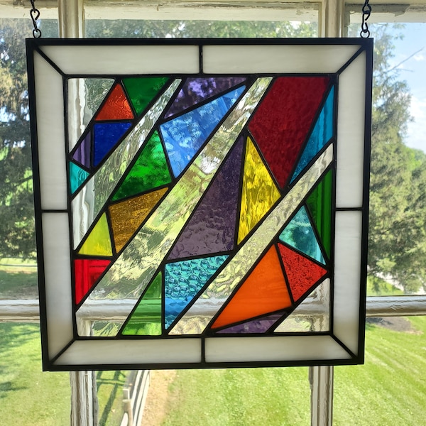 Stained Glass Panel Vertical - Etsy