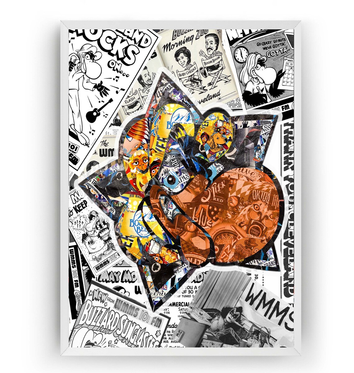 WMMS Buzzard Cleveland Rock Station Art Print: Signed & Numbered - Etsy