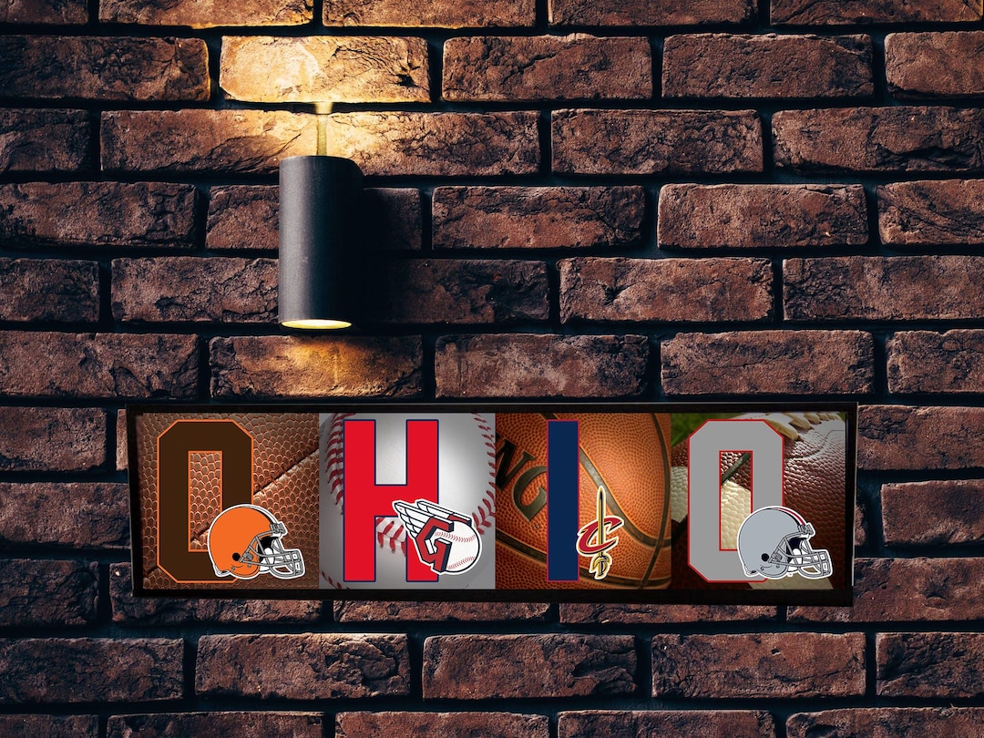 Ohio Sports Teams Canvas Art: Cleveland Browns, Guardians, Cavaliers ...
