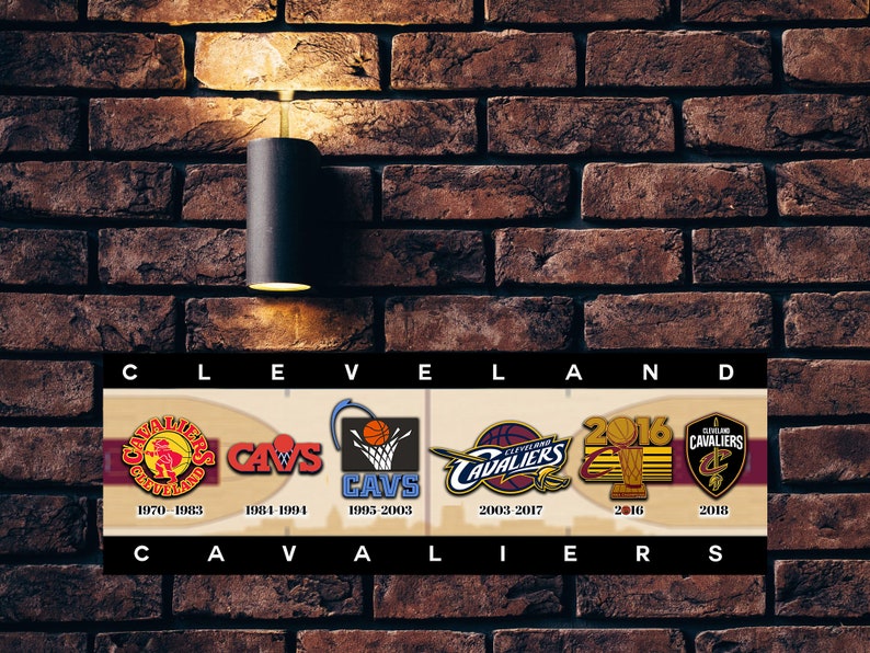 Cleveland Cavaliers Logos Posterbox - Cleveland Sports Fan Wall Decor ...