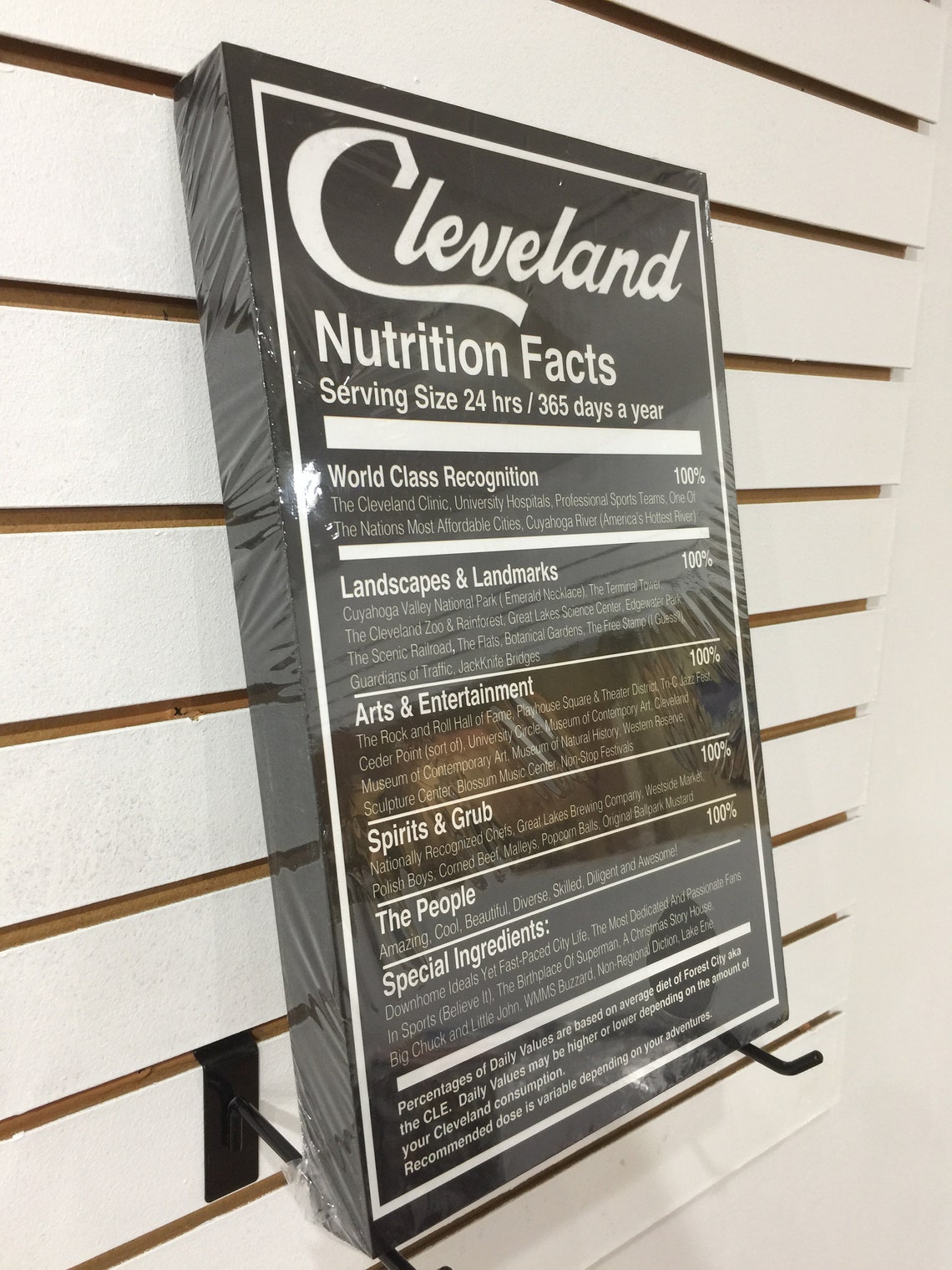Cleveland Nutrition Facts Posterbox - Cleveland Artwork (11x14) - Etsy