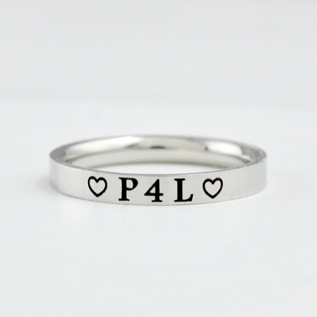 P4L - Dainty Stainless Steel Stacking Band Ring, Pogue for Life ...