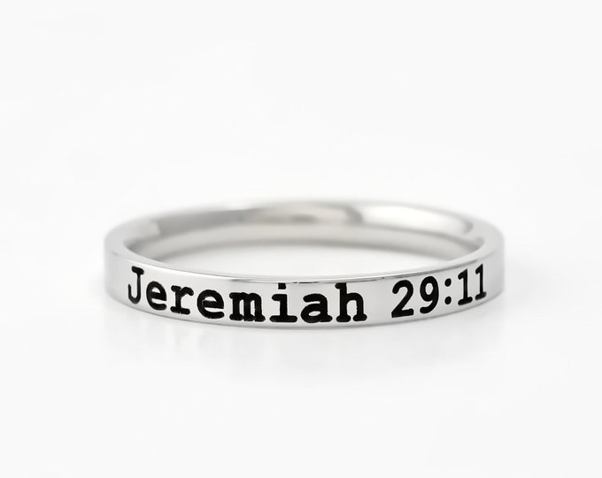 Jeremiah 29:11 Bible Ring, for I Know the Plans I Have for You ...