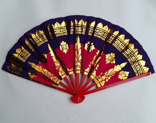 Bali Typical Metris Prada Folding Hand Fans, Balinese Dance Fans, Good ...