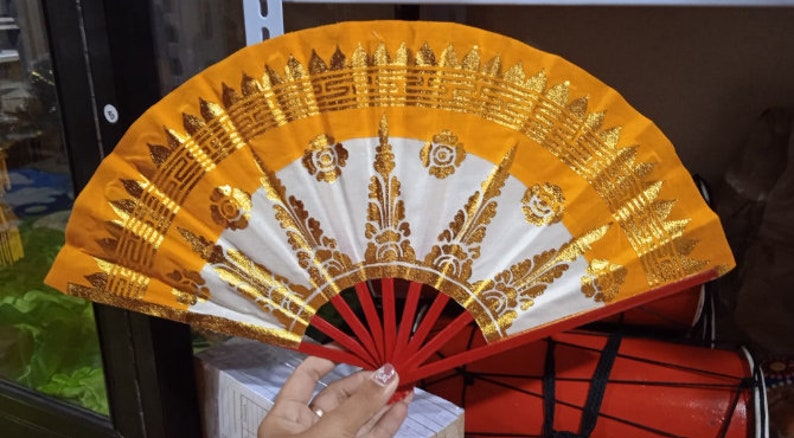 Bali Typical Metris Prada Folding Hand Fans, Balinese Dance Fans, Good ...