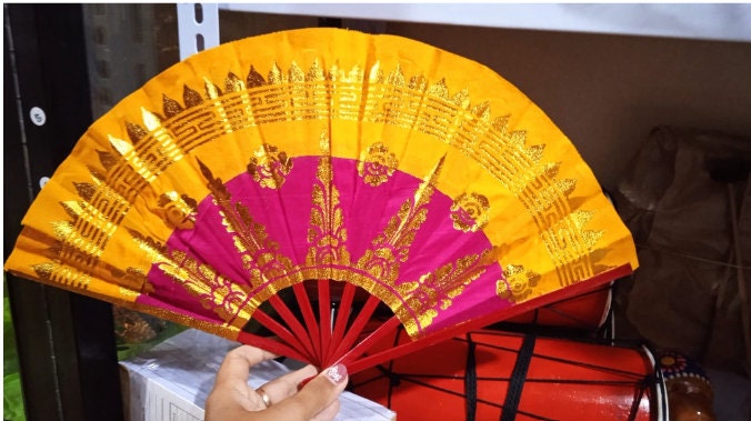 Bali Typical Metris Prada Folding Hand Fans, Balinese Dance Fans, Good ...