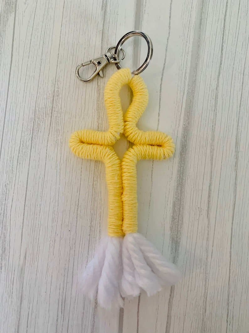 Small Macrame Cross Macrame Cross Yellow Macrame Blue Macrame Pink ...