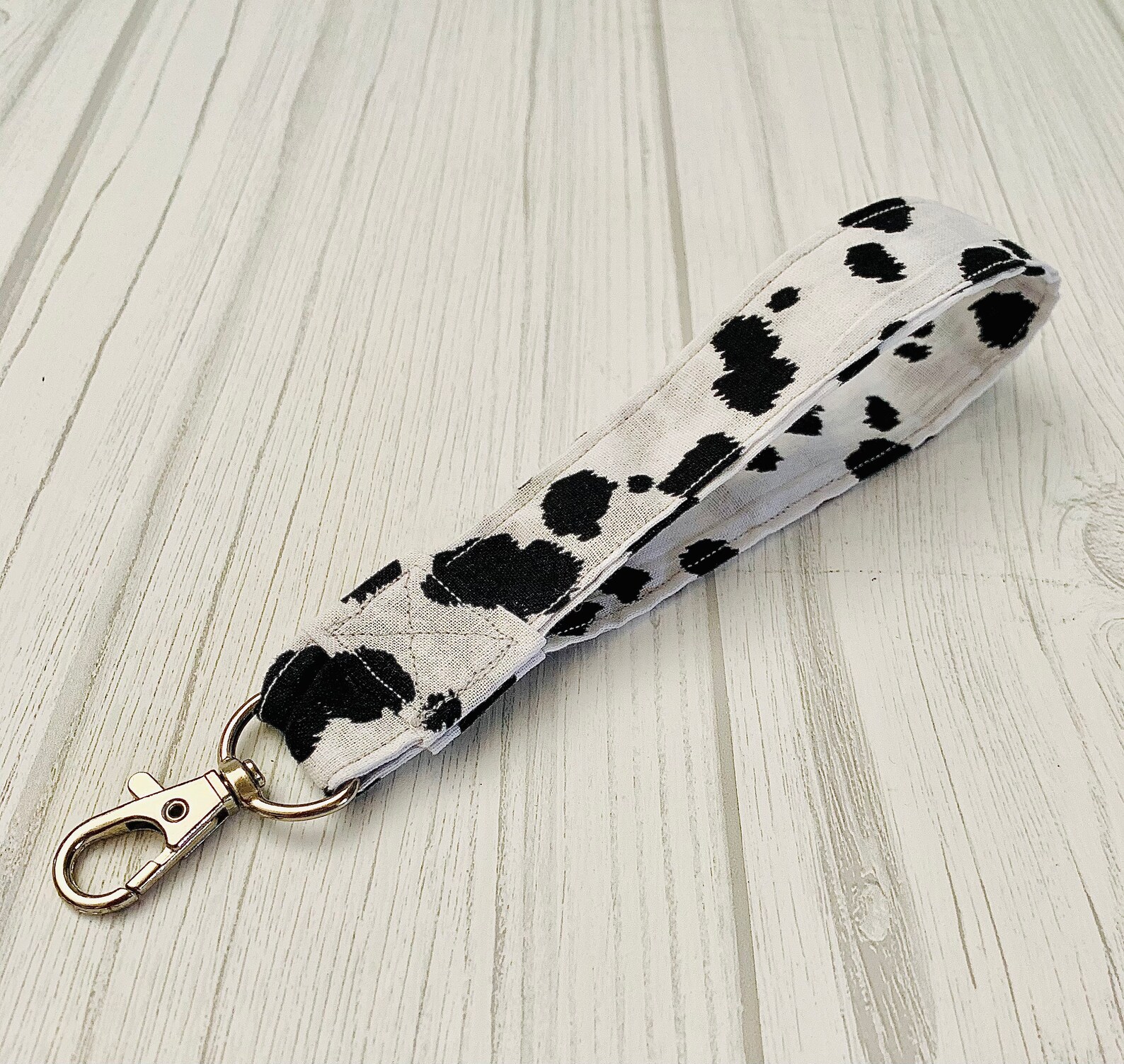 Cow Print Wristlet Key Chain Key Holder Cow Wristlet Key Holder Cow ...