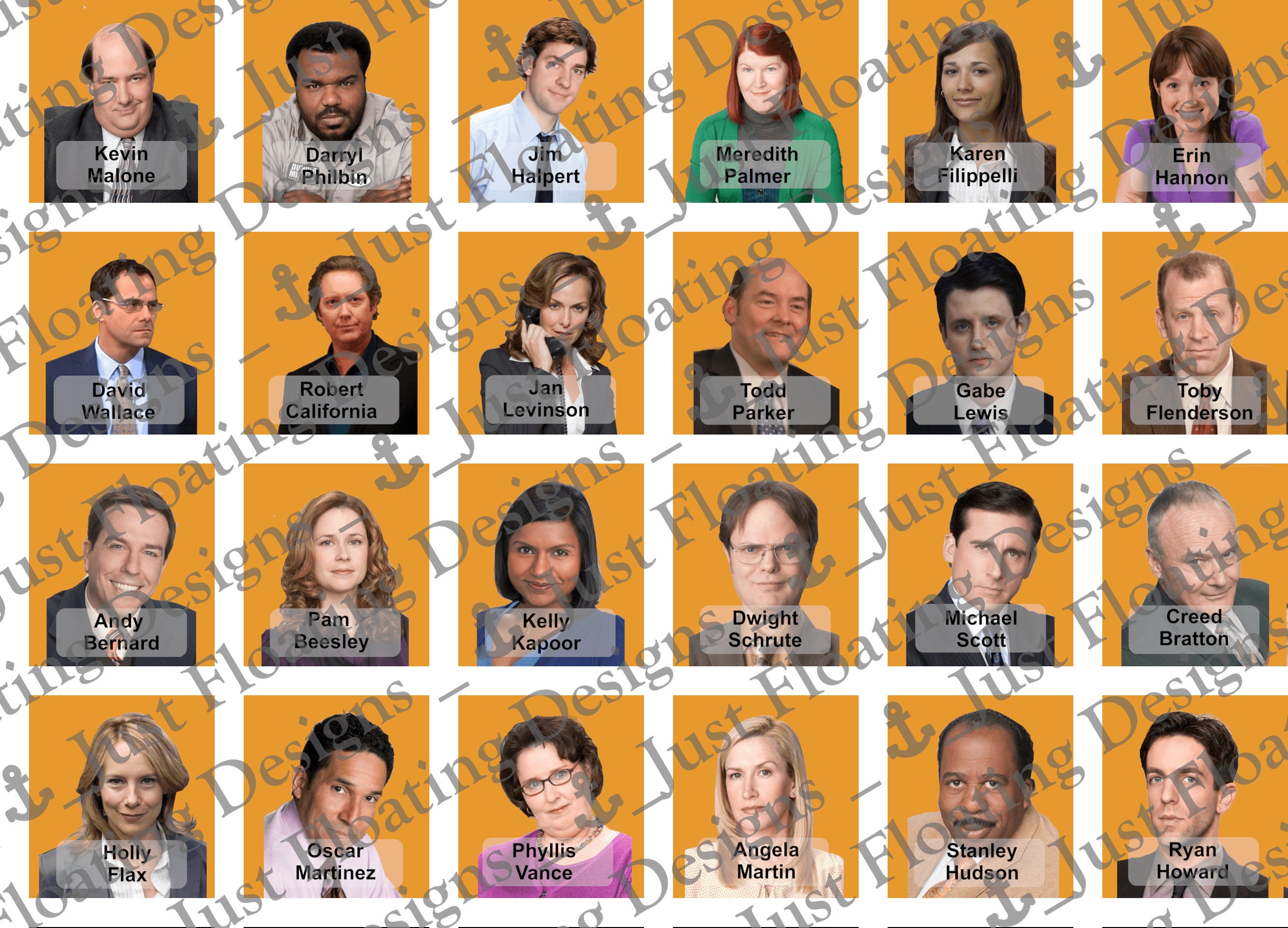 Office Themed Printable Guess Who Cards - Etsy
