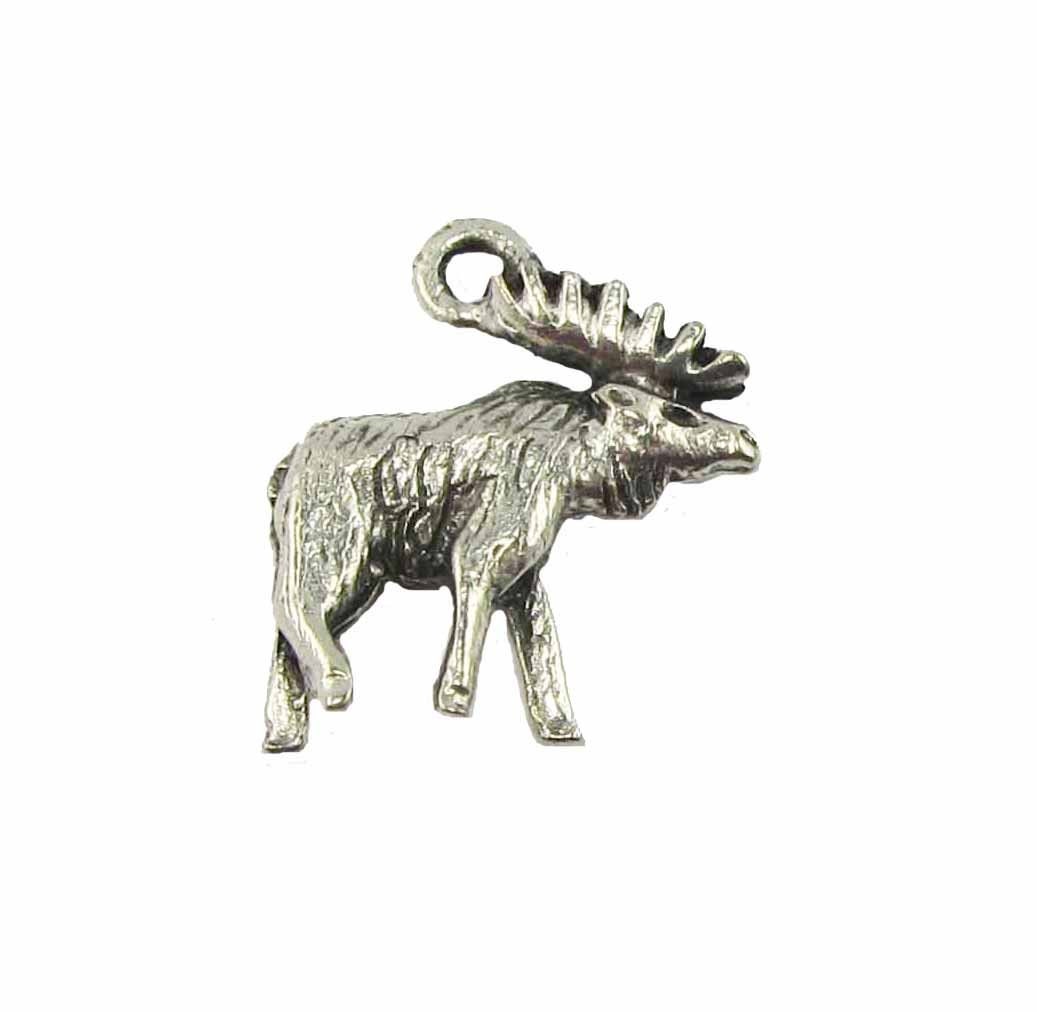 Moose Charm Earrings, Moose Jewelry, Moose Charm, Moose Gift, Love ...