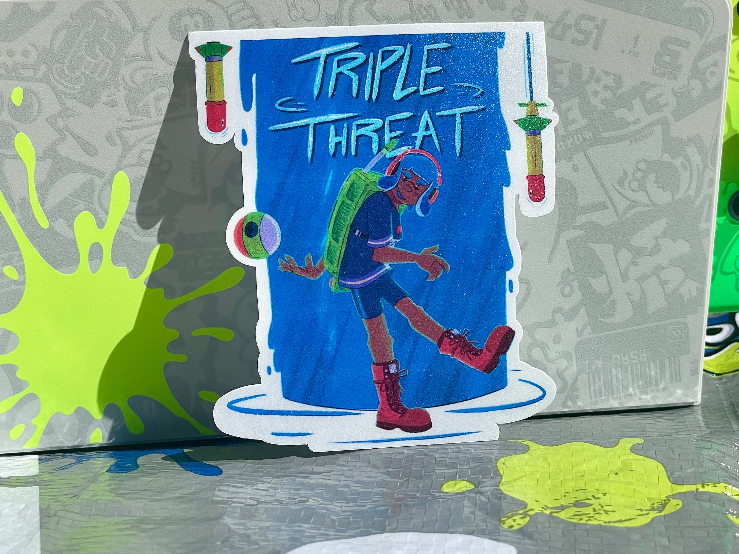 Triple Threat - Splatoon Inkstrike Sticker - Etsy
