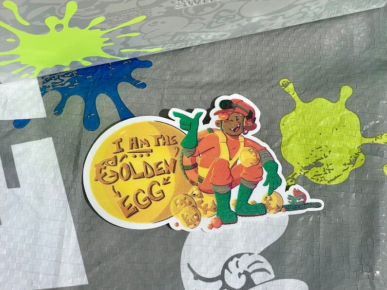 Golden Egg - Splatoon Salmon Run Sticker - Etsy
