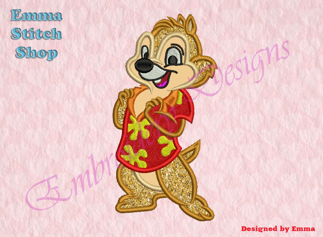 Chipmunk Applique Embroidery Designs, Embroidery Designs, Digital ...