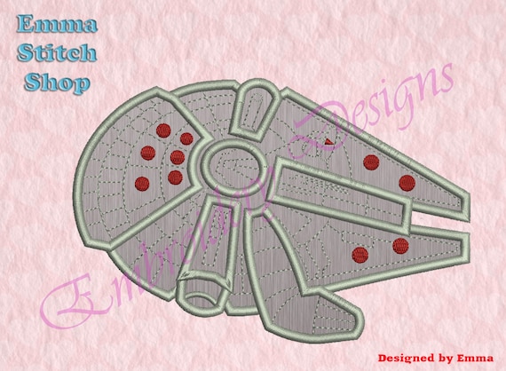Spaceship Applique Embroidery Designs Spaceship Embroidery | Etsy