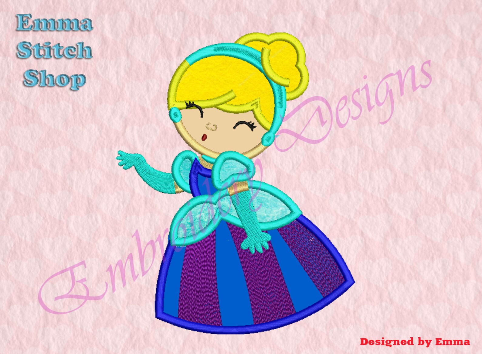 Princess Applique Embroidery Designs Princess Embroidery Designs ...