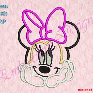 Mouse Head Applique Embroidery Designs, Mouse Face Embroidery Designs ...