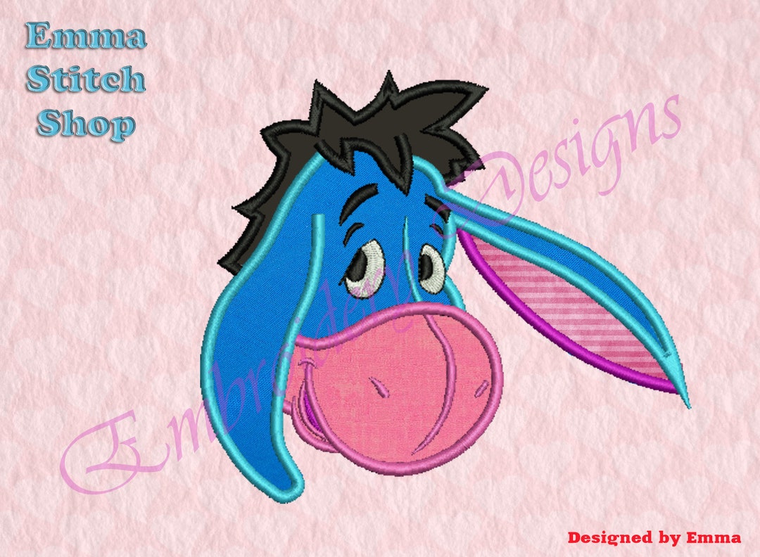 Eeyore Applique Embroidery Designs, Eeyore Embroidery Designs, Machine ...