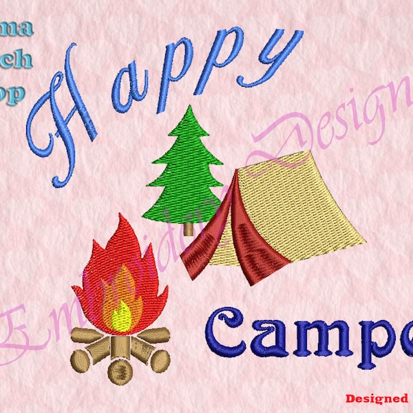 Camper Embroidery - Etsy