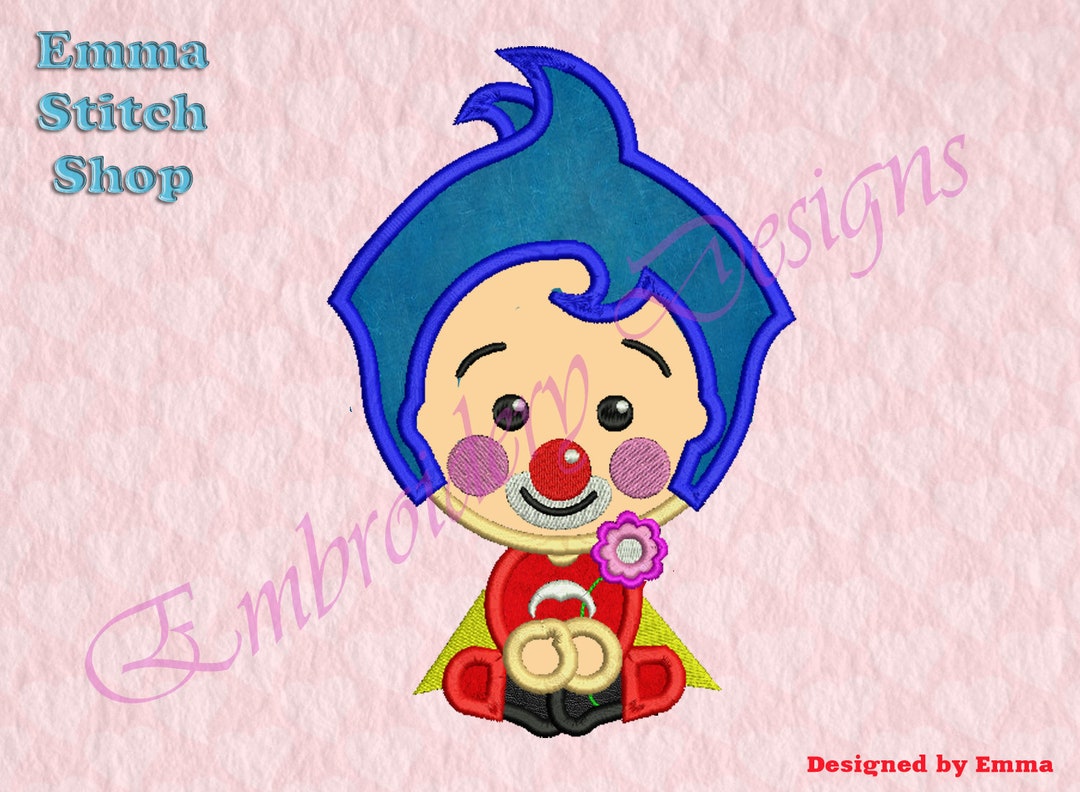 Cute Clown Applique Embroidery Designs, Clown Embroidery Designs ...