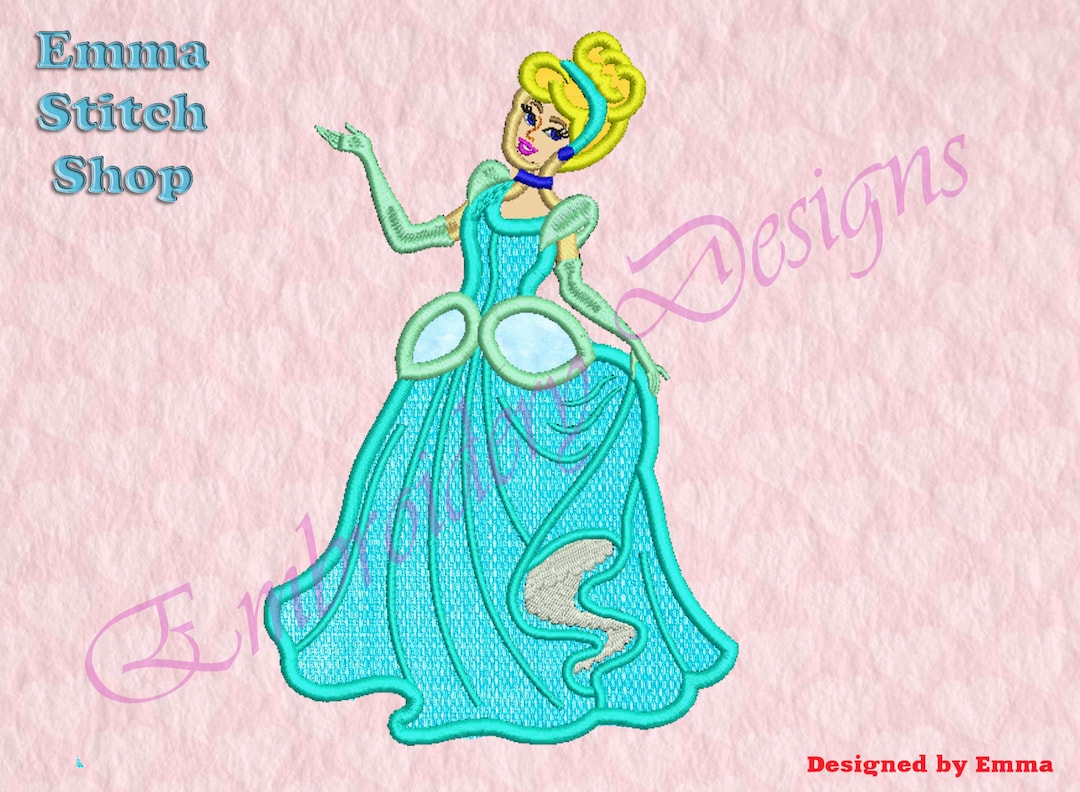 Princess Applique Embroidery Designs Princess Embroidery Designs ...