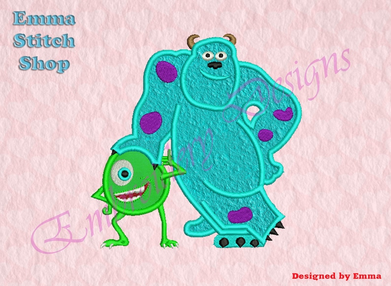 Monster Applique Embroidery Designs, Monster Machine Embroidery Designs ...