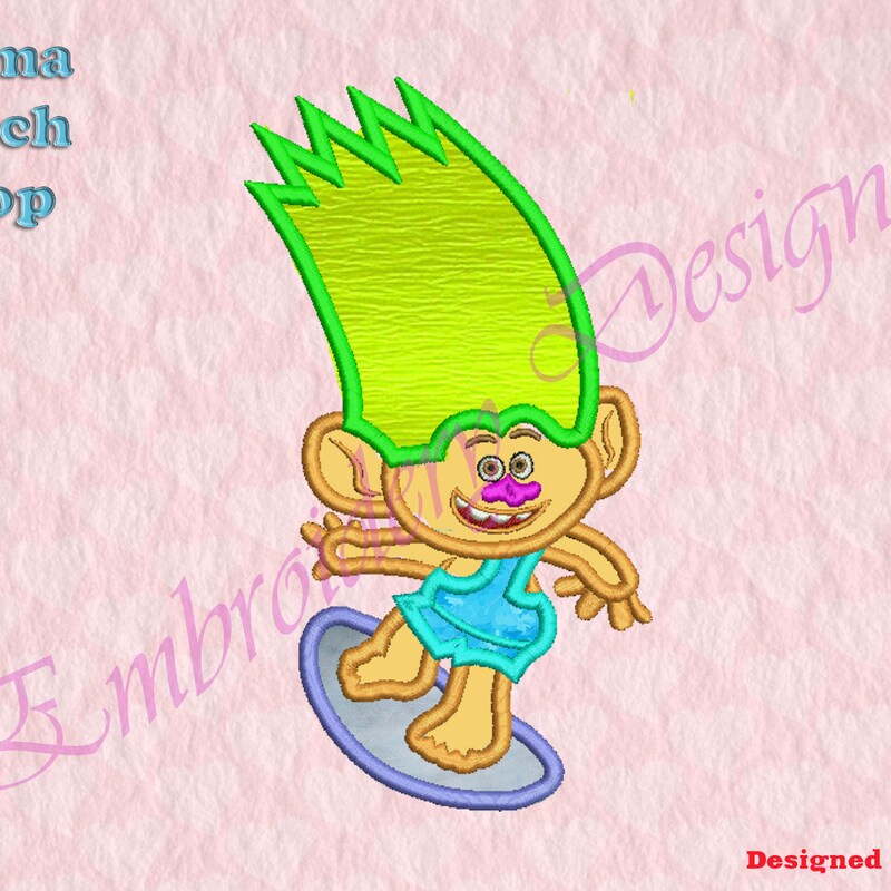 Trolls Embroidery Design - Etsy