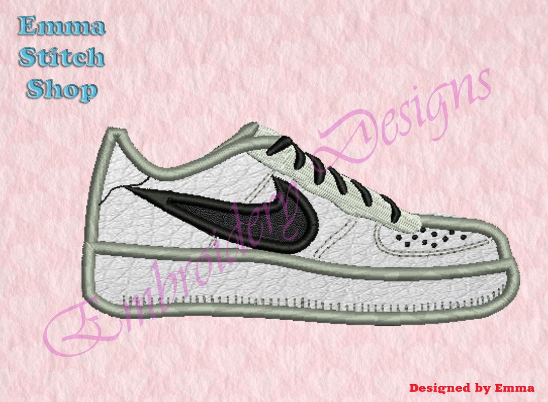 Sneakers Applique Embroidery Designs, Sport Sneakers Embroidery Designs ...